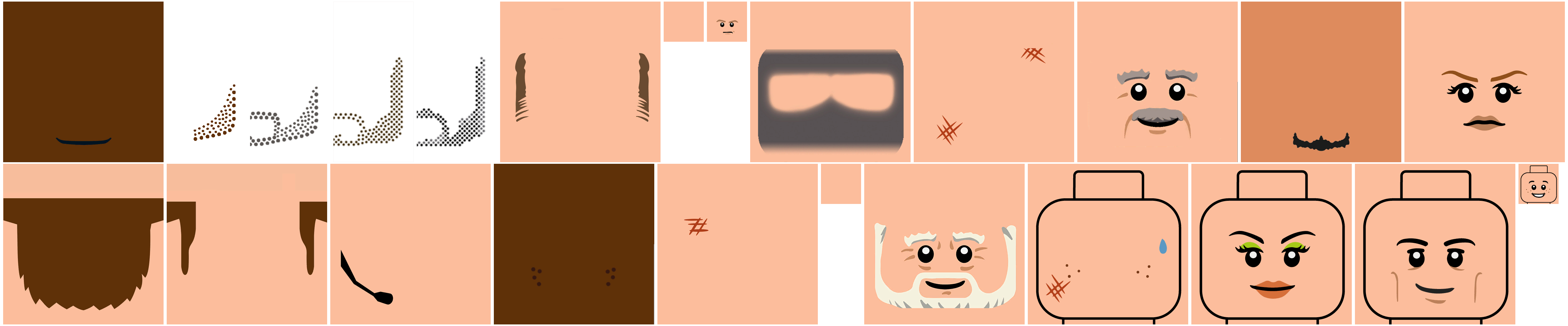 The Textures Resource - Full Texture View - LEGO Jurassic World - Heads The Textures Resource - Full Texture View - LEGO Jurassic World - Heads