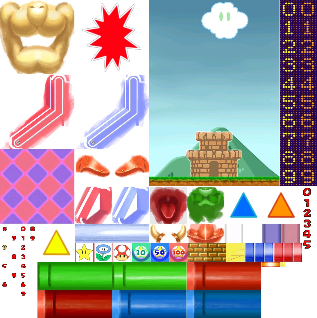 The Textures Resource Full Texture View Mario Party 5 Panic Pinball