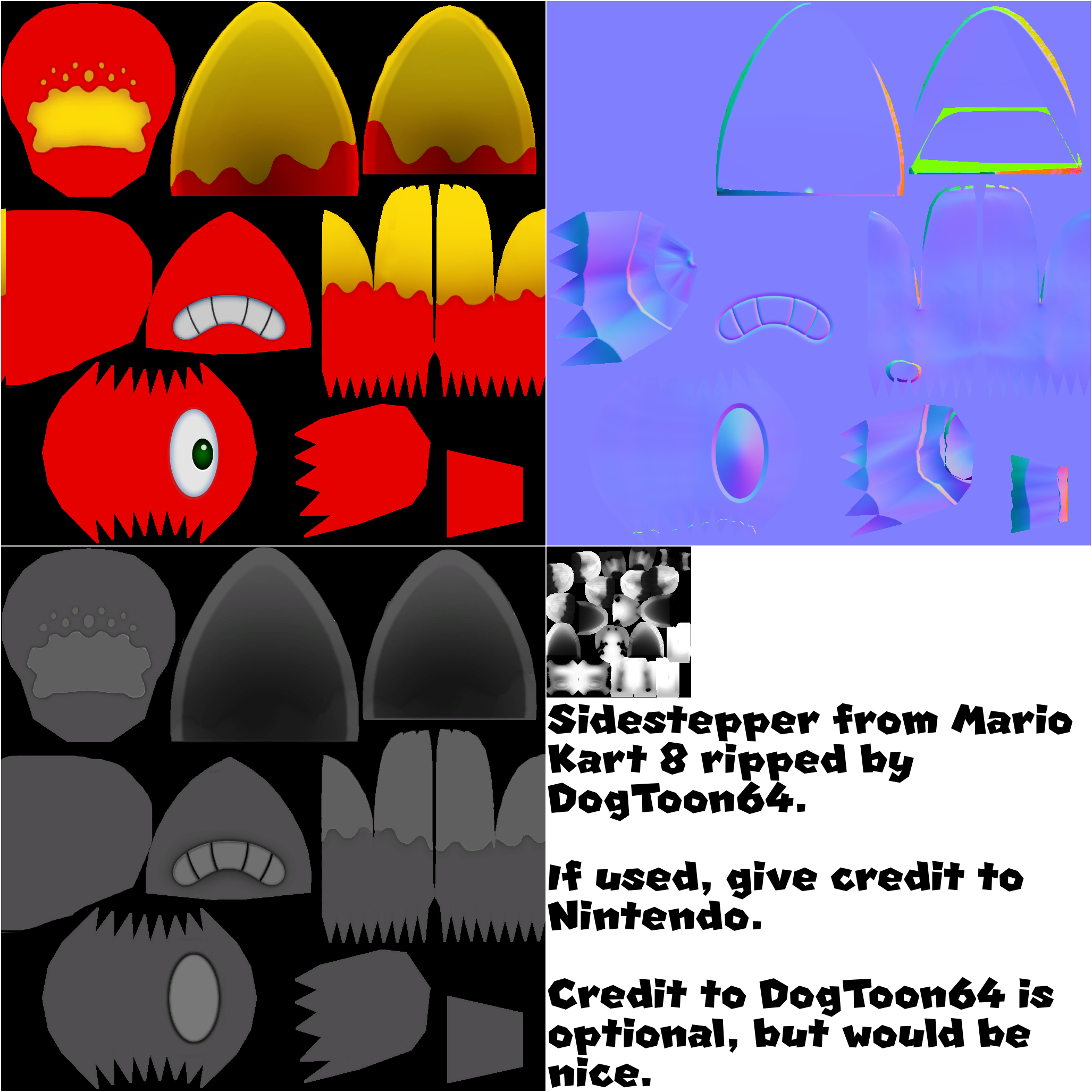 The Textures Resource Full Texture View Mario Kart 8 Sidestepper
