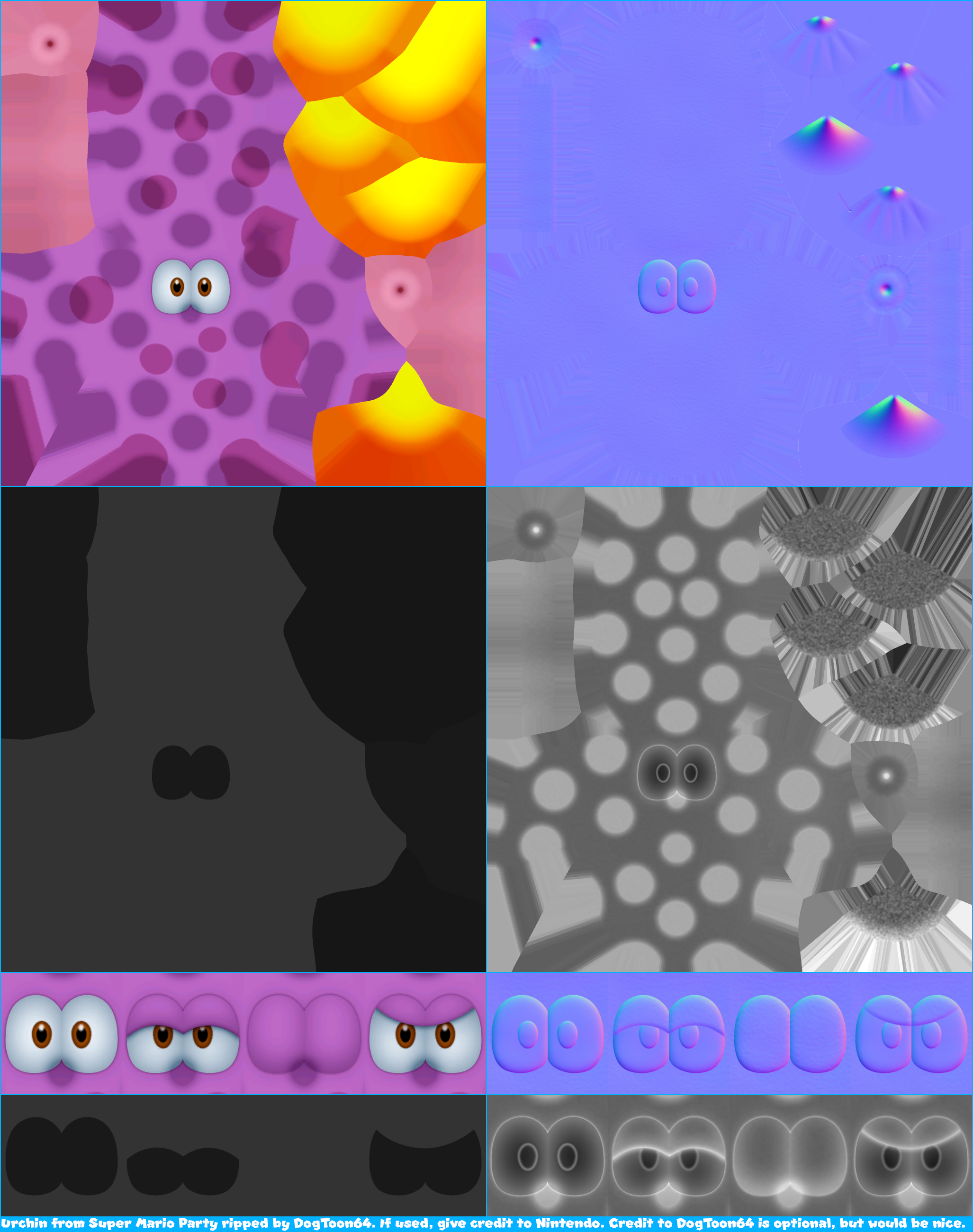 The Textures Resource Full Texture View Super Mario Party Urchin