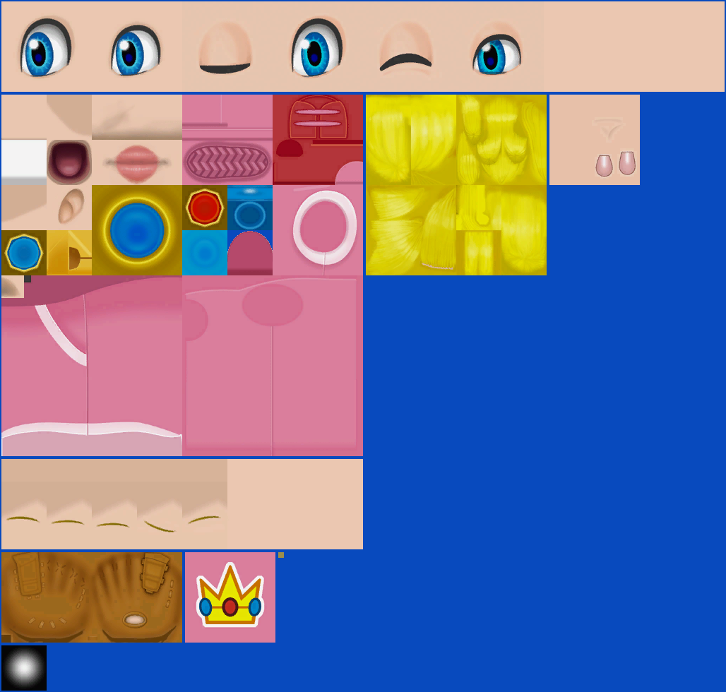 Wii Mario Super Sluggers Peach The Textures Resource