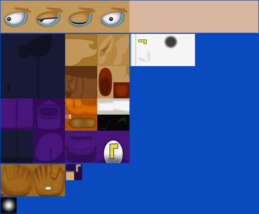 The Textures Resource Full Texture View Mario Super Sluggers Waluigi
