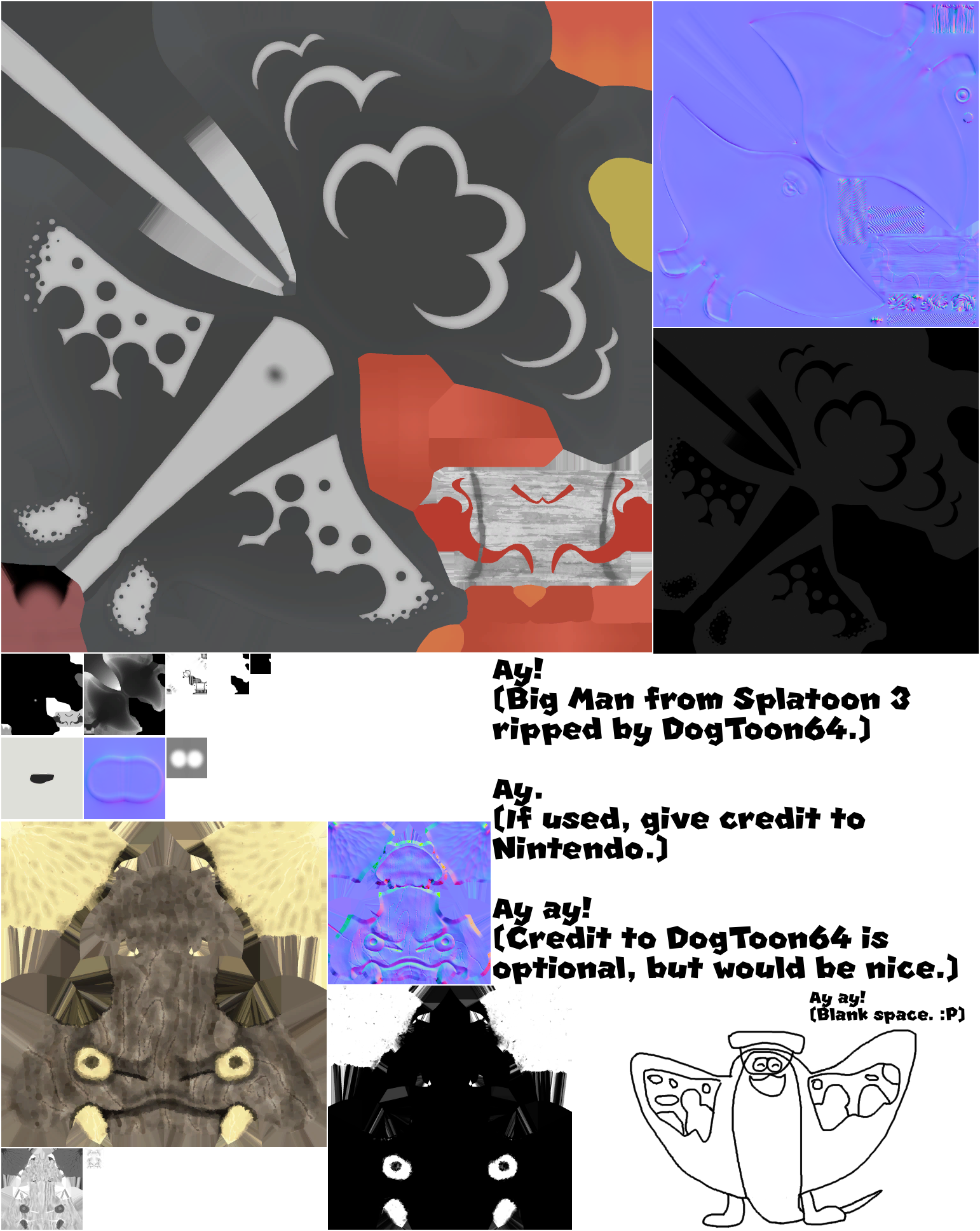 The Textures Resource Full Texture View Splatoon 3 Big Man