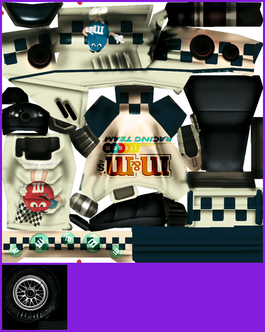 The Textures Resource Full Texture View Mandms Kart Racing 500cc Kart