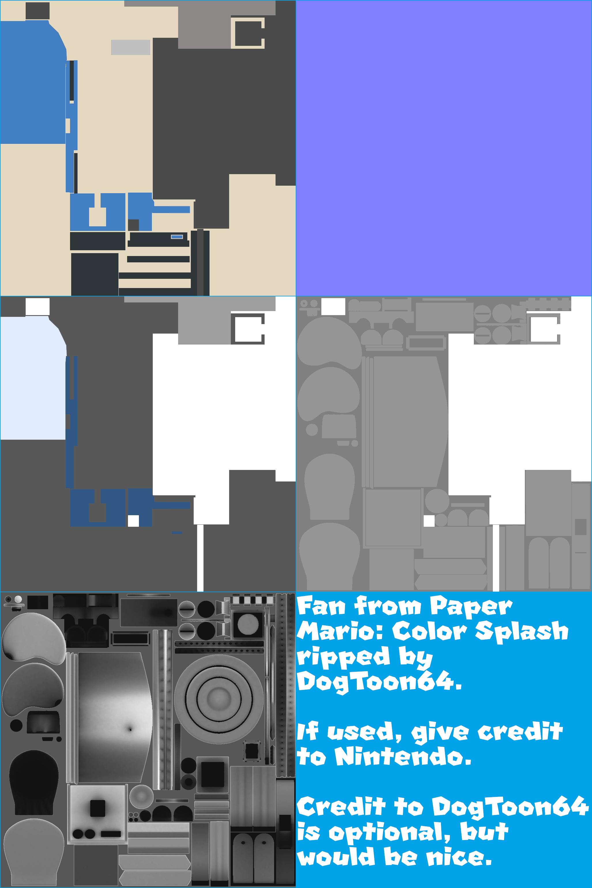 The Textures Resource Full Texture View Paper Mario Color Splash Fan