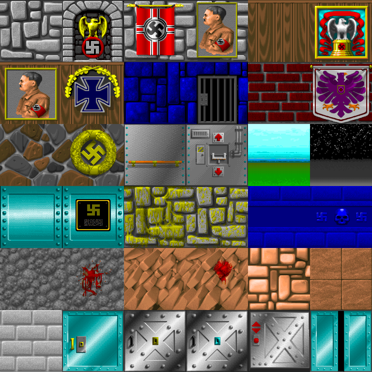 The Textures Resource Full Texture View Wolfenstein 3d Walls