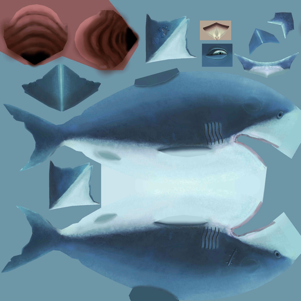 The Textures Resource Full Texture View Hungry Shark Evolution
