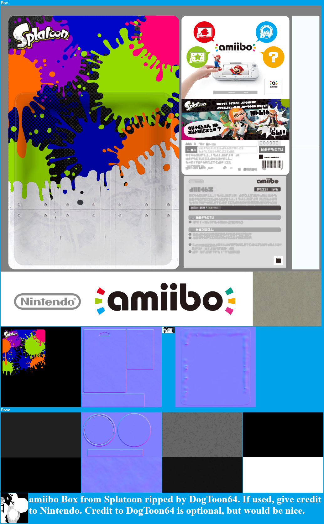 The Textures Resource Full Texture View Splatoon Amiibo Box