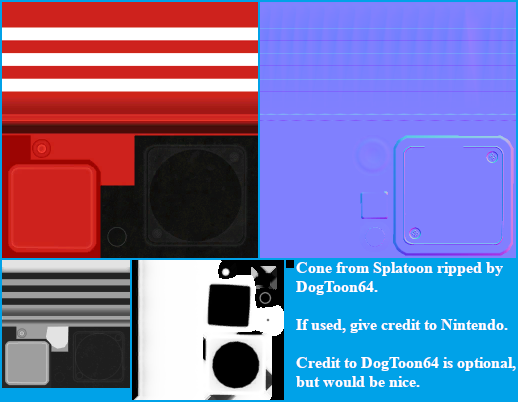 The Textures Resource Full Texture View Splatoon Cone