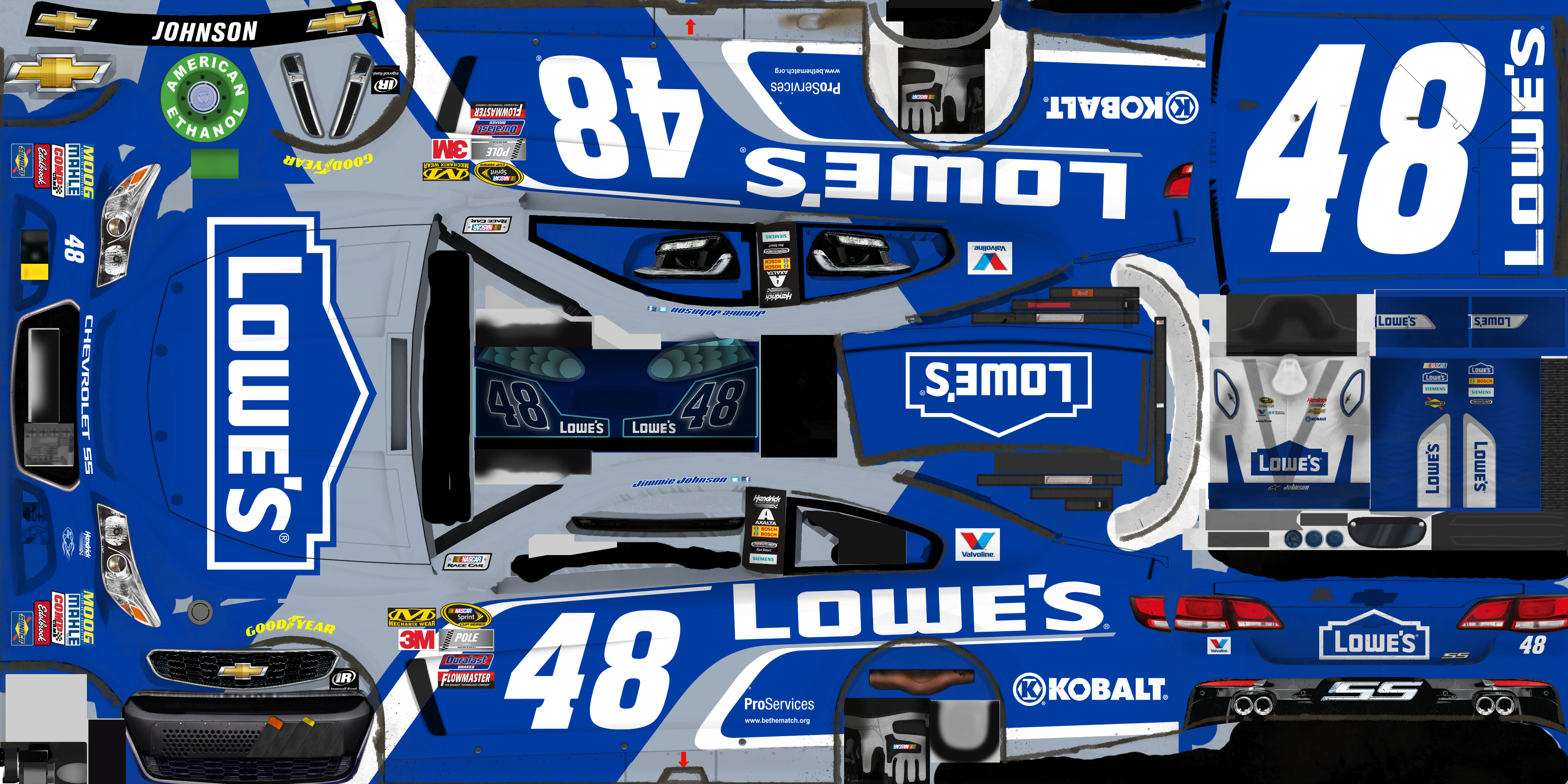 The Textures Resource - Full Texture View - NASCAR Heat Evolution - #48 ... The Textures Resource - Full Texture View - NASCAR Heat Evolution - #48 ...